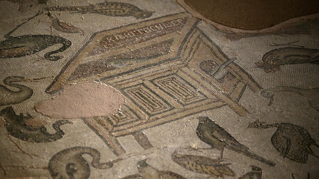 Hippokamposlara binen Erosların mozaiği Adana'da sergileniyor | TRT ...