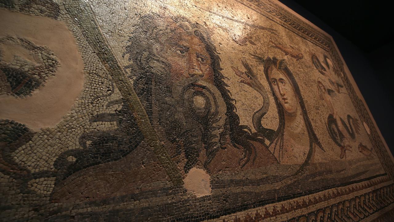 Depremlerden etkilenmeyen Zeugma Mozaik Müzesi ziyarete açıldı | TRT ...