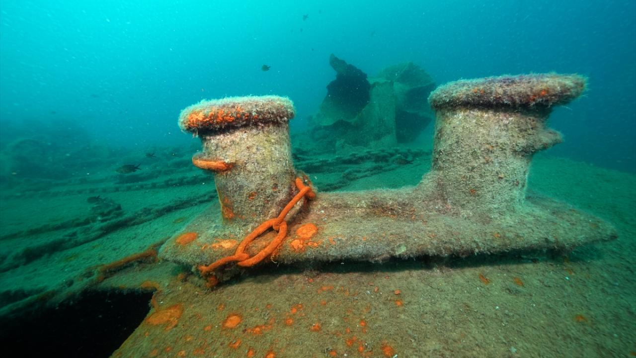 Antalya açıklarındaki Saint Didier batığı görüntülendi | TRT Haber Foto ...